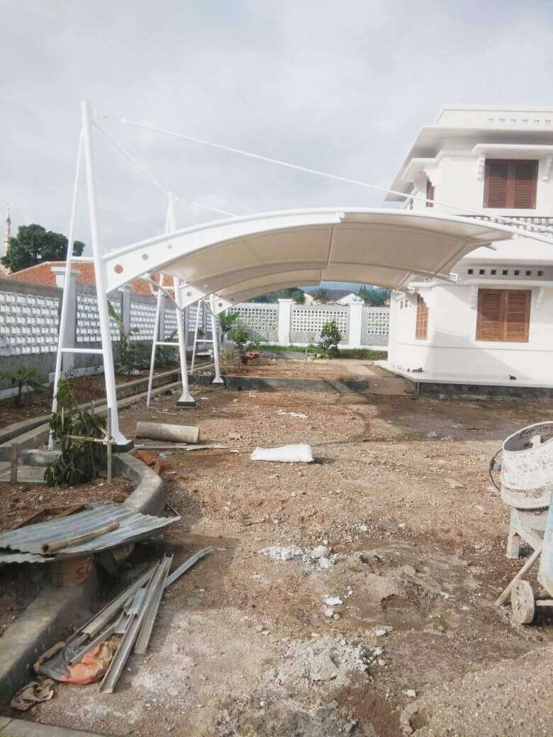 Kanopi Membran Parkiran Mobil dan Motor 30 Desain Pilihan