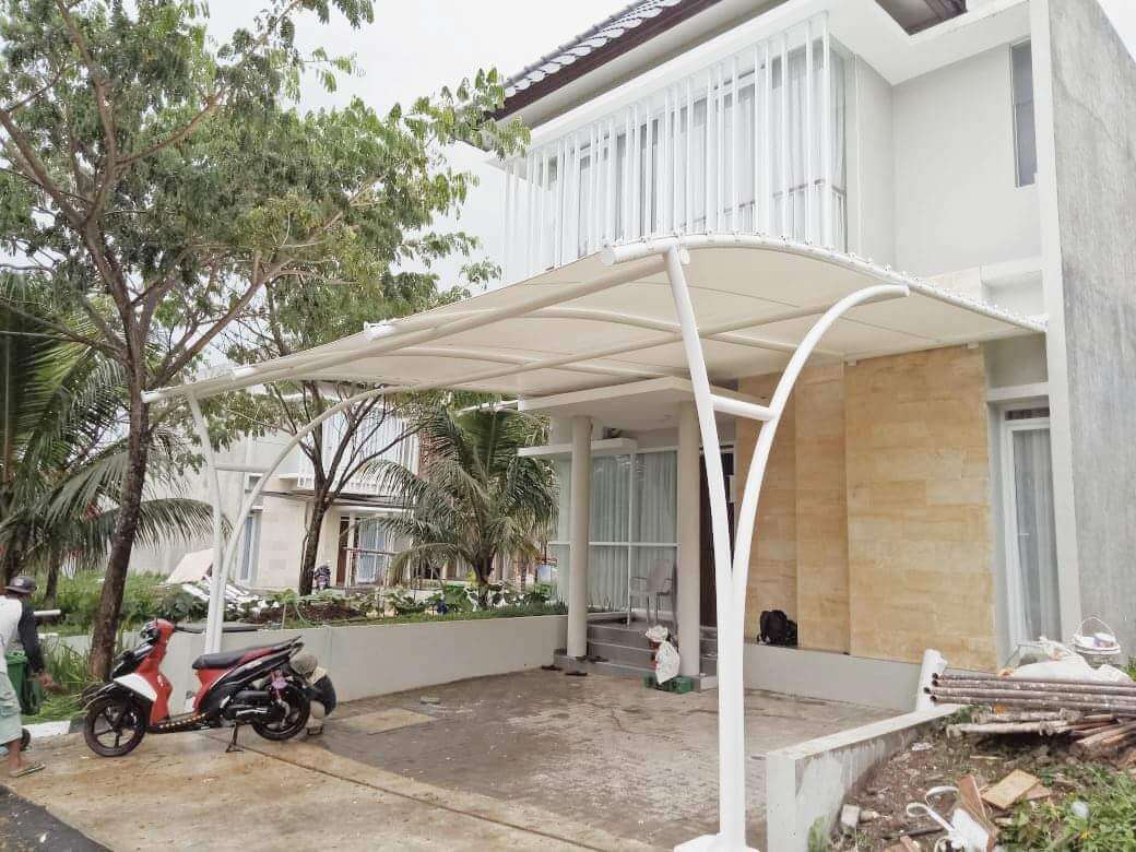 Kanopi Membran Parkiran Mobil dan Motor 30 Desain Pilihan