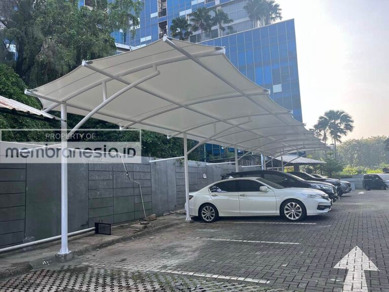 Kanopi Membran Parkiran Mobil dan Motor 30 Desain Pilihan